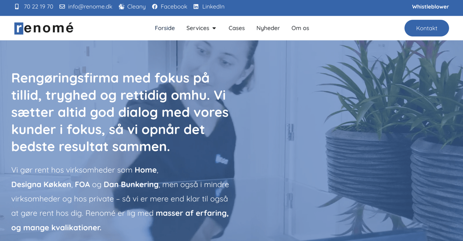 NY HJEMMESIDE - Renome